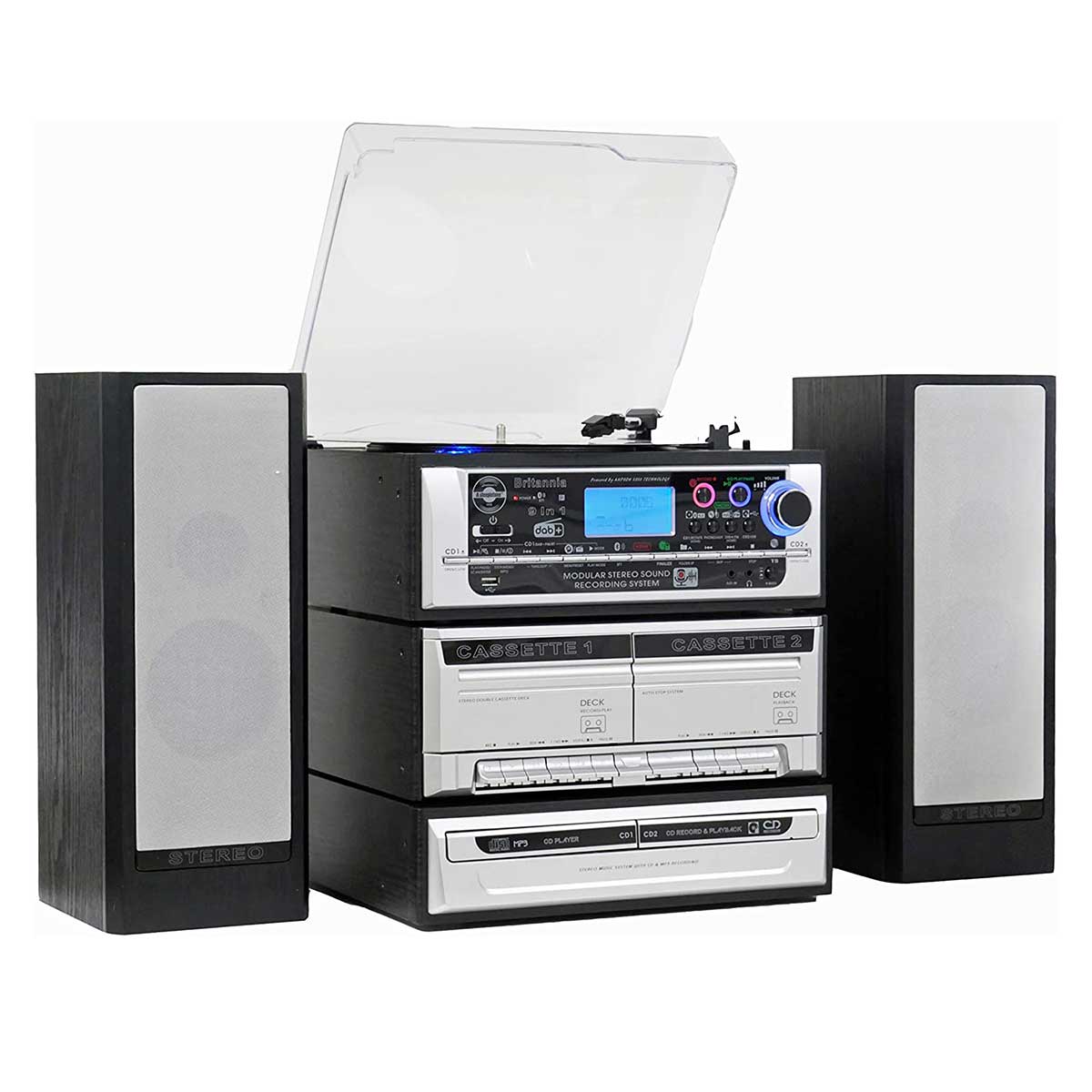 Steepletone Britannia 9-in-1 Music System – Digitalis Direct | The AV ...