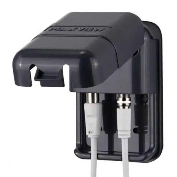 Maxview Weatherproof TV Coaxial and Satellite F Connector Cable Entry ...