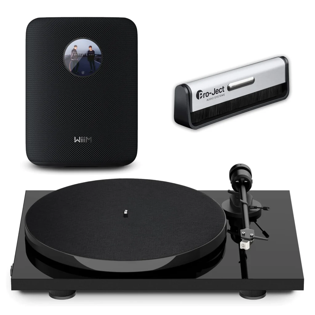 Pro-Ject E1 Phono Black + WiiM Sound Smart Home Wireless Speaker ...